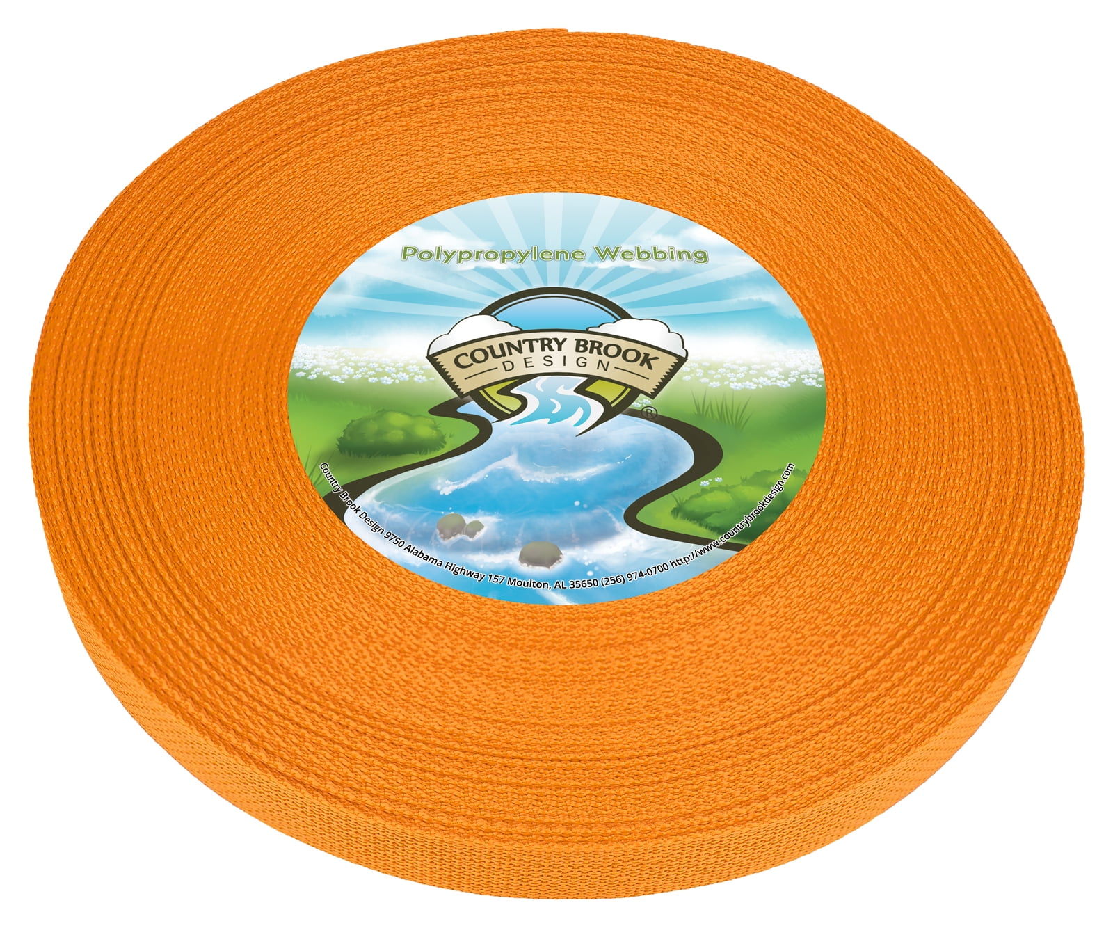 Country Brook Design® 1 inch Gold Polypro Lightweight Webbing, 50 Yards ...