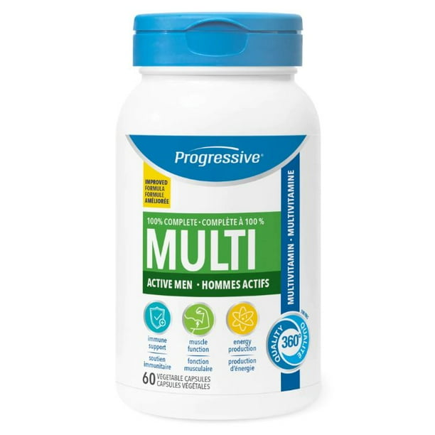 Progressive - Multi Active Mens, 120 Capsules - Walmart.ca
