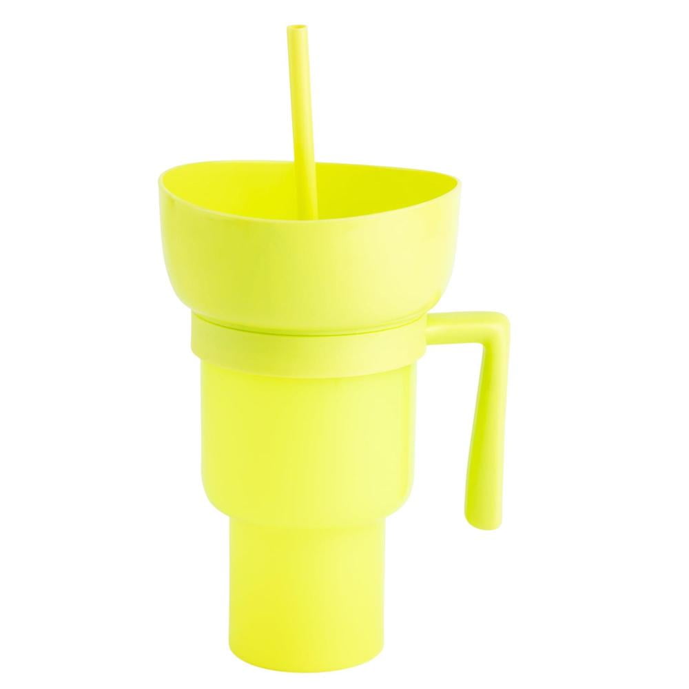 Cup with Snack Bowl on Top|2 in 1 Top Snack Bowl on Drink Cup|Splash ...