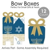 Big Dot of Happiness Happy Hanukkah - Square Favor Gift Boxes ...