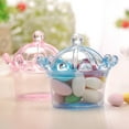 HEMOTON Skyblue Crown Shaped Plastic Candy Boxes for Holding Candies ...