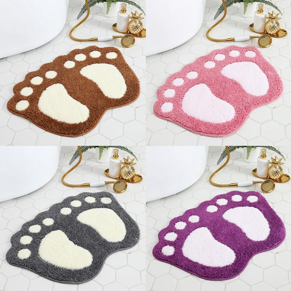DABOOM Big Feet Bath Toilet Mat Area Rugs Carpet Doormat Floor Mat ...