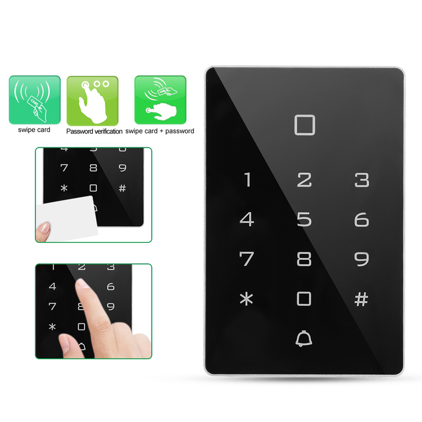Sistema de control de acceso a puertas, ID Wiegand 26 Touch Access Machine Control de acceso ...