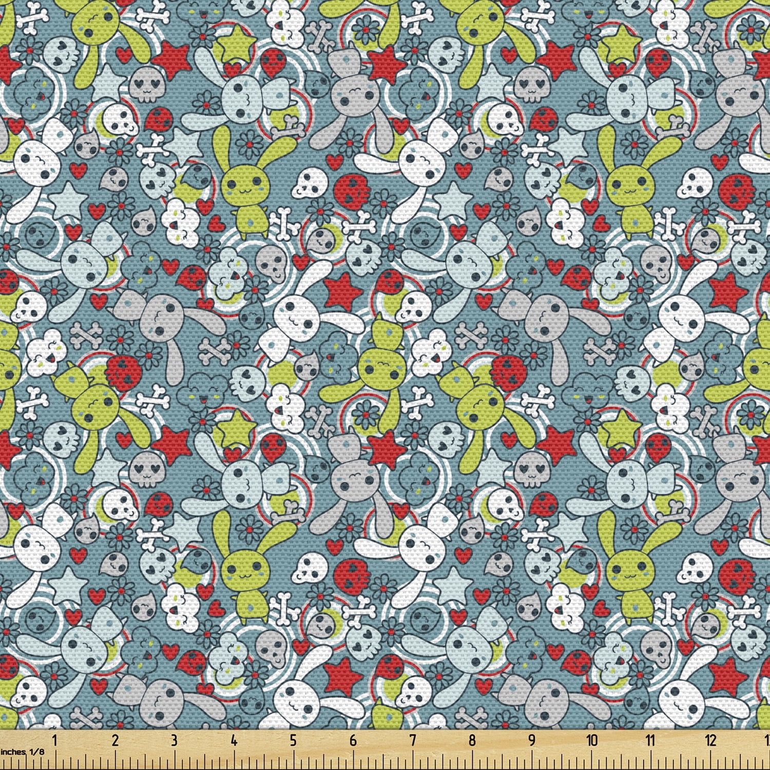 Flannel Fabric Meow Paris Blocks Themed Bone Neck Pillow Home & Living ...