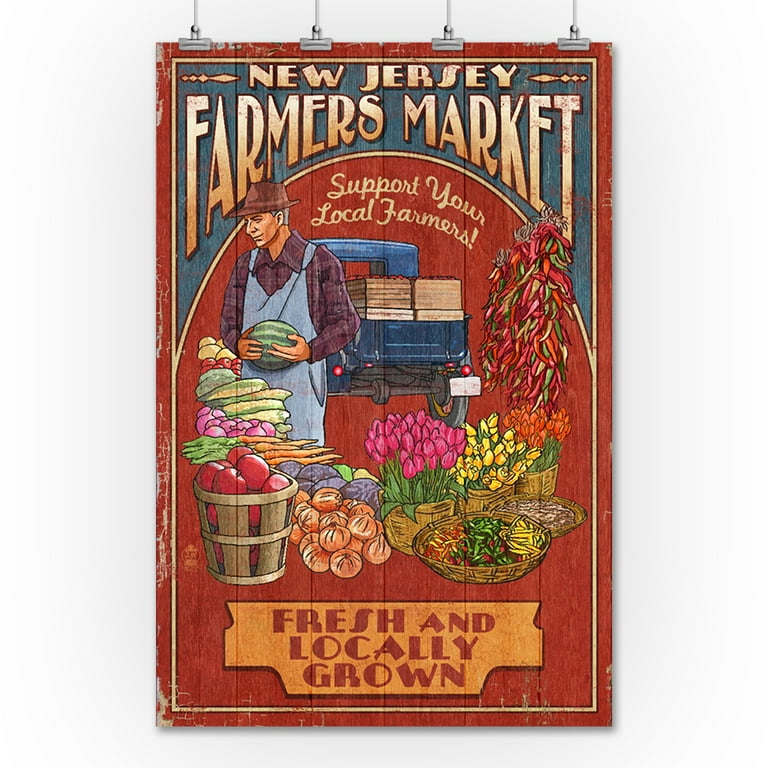 Vintage Farmers Market Poster