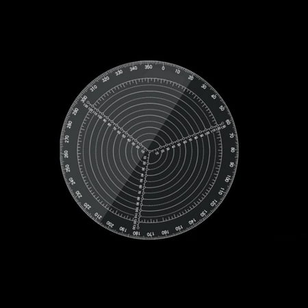 Round Center Finder Clear Acrylic Drawing Circles Ruler Measuring Tool ...