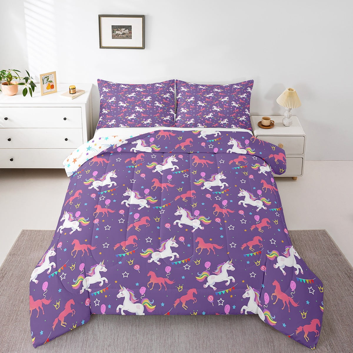 Click here for Yst Unicorn Toddler Bedding Sets For Girls Kids  K... prices