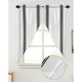 Striped Swag Valance Curtains Farmhouse Black White Stripes Decoration ...
