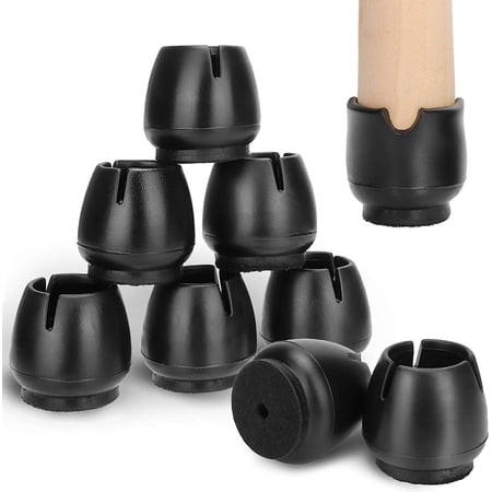 32 Pieces Silicone Chair Feet Caps, Chair Feet Protector with Felt ...