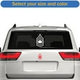 E 8 Master Sergeant Rank Sticker Decal Die Cut Self Adhesive Vinyl