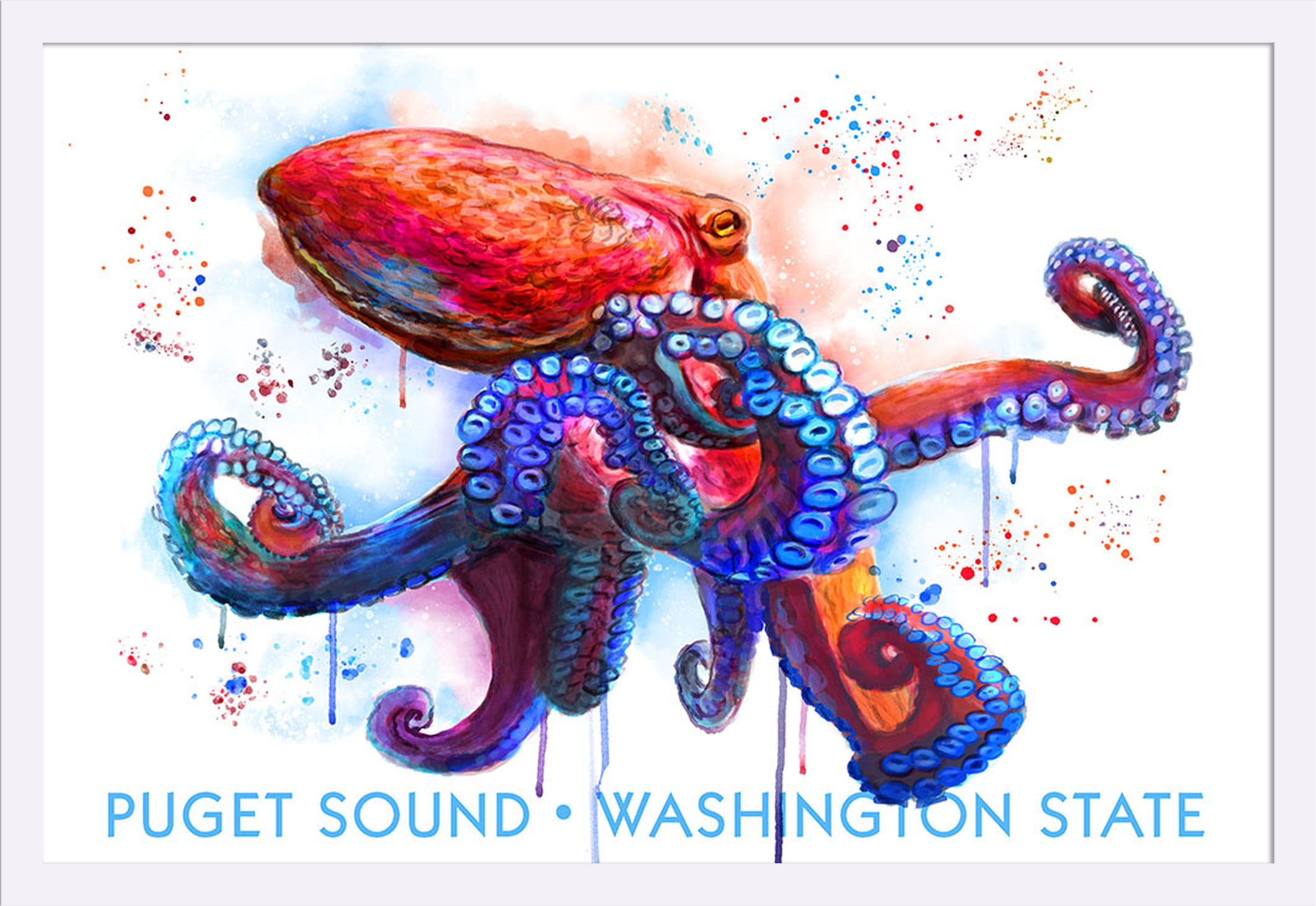 Watercolor Octopus Painting