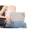 Mosiso Laptop Sleeve Quatrefoil Style Canvas Fabric Case Cover For 11