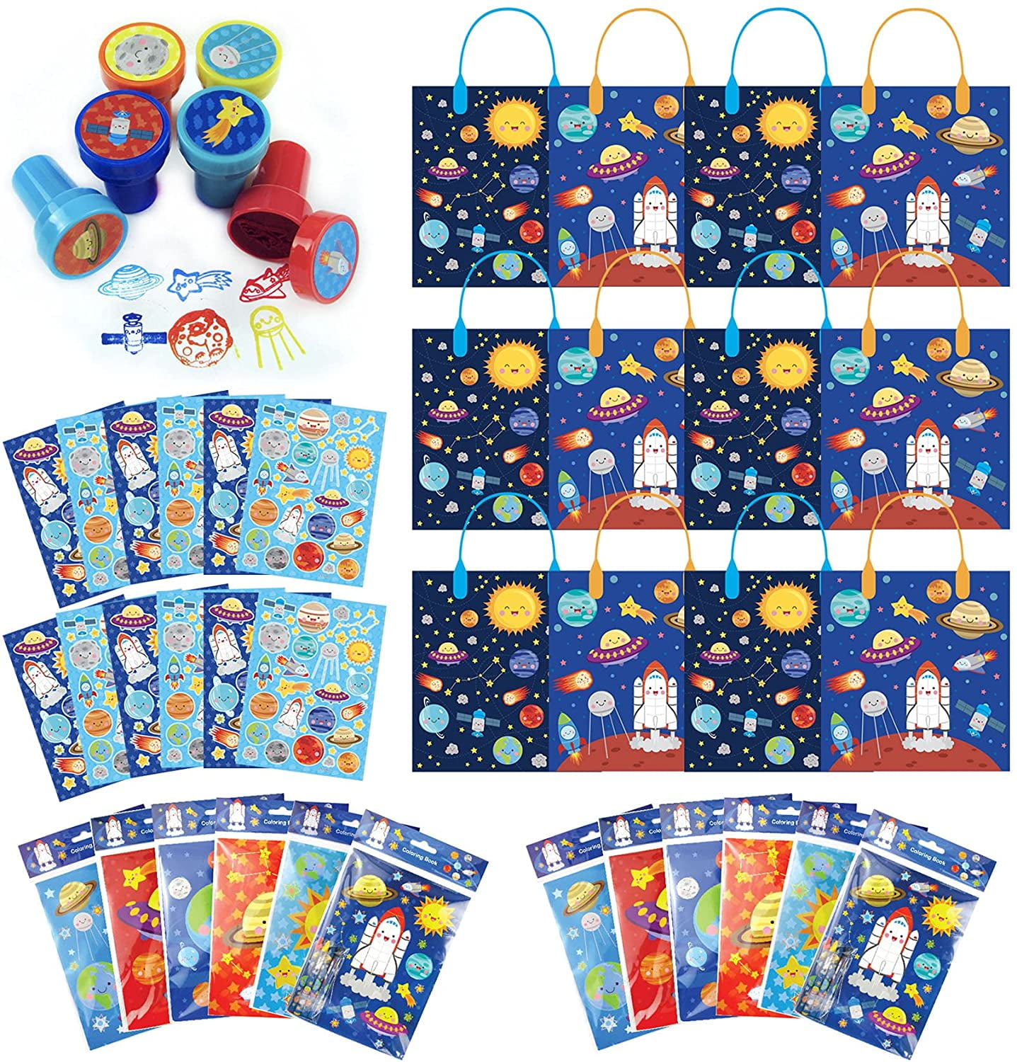 Tinymills 60pc Outer Space Bundle Set for Kids, Birthdays and Party ...