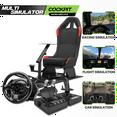 Magshion Racing Simulator Cockpit Gaming Chair, Red - Driving SIM Game ...