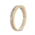 10K Tri gold .33 tcw diamond stack rings - Walmart.com
