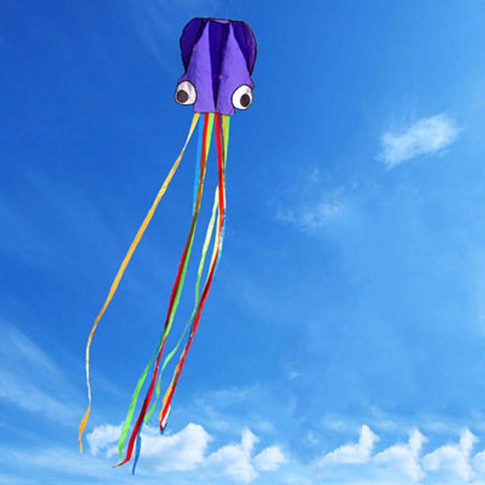 Flying Tool Easy To Fly Soft Kite Large Octopus Long Tail Kite Flying ...