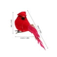 unbranded 2pcs Bird Figurines Home Decor Fake Small Birds Decorative ...