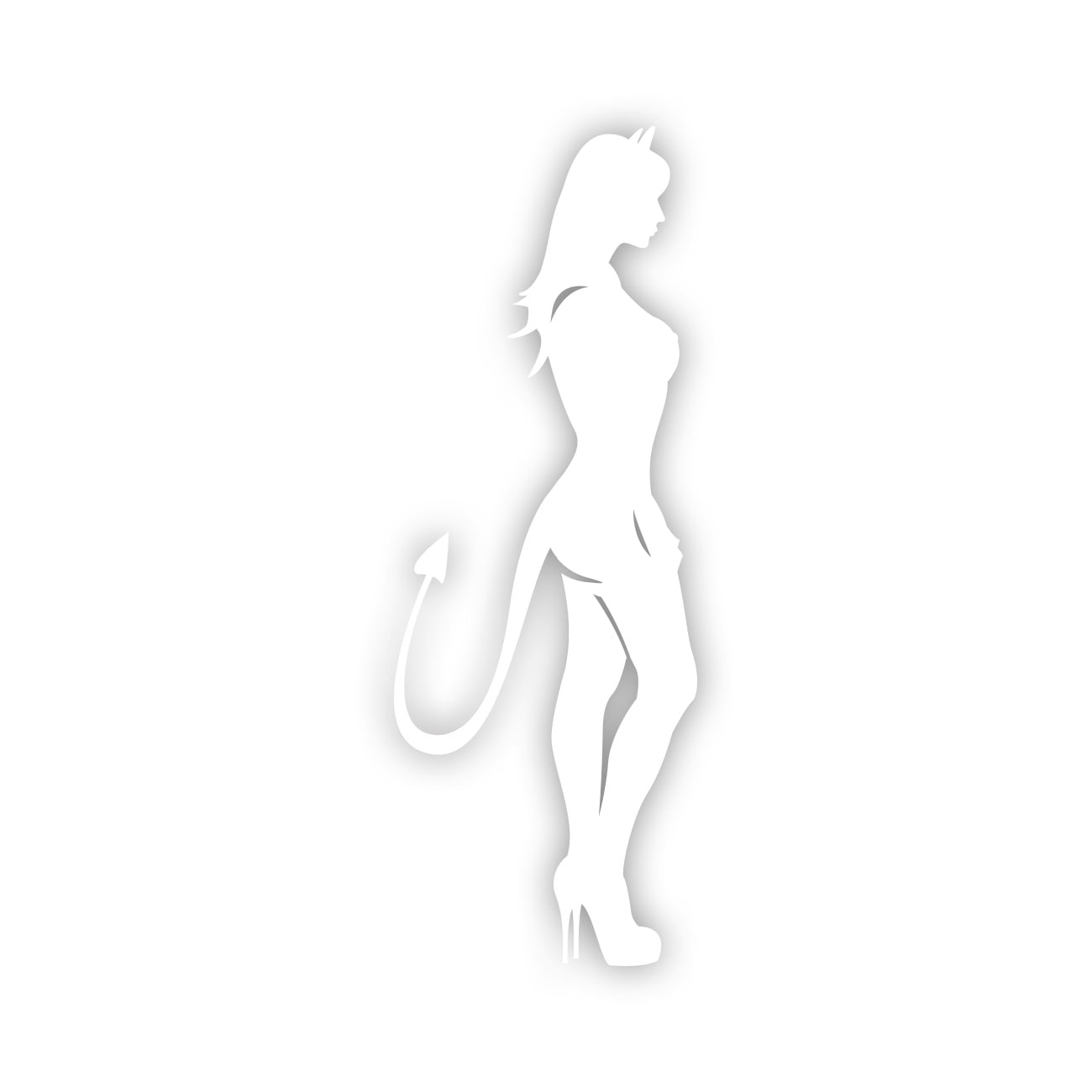 Sexy Devil Girl Sticker Decal Die Cut Self Adhesive Vinyl