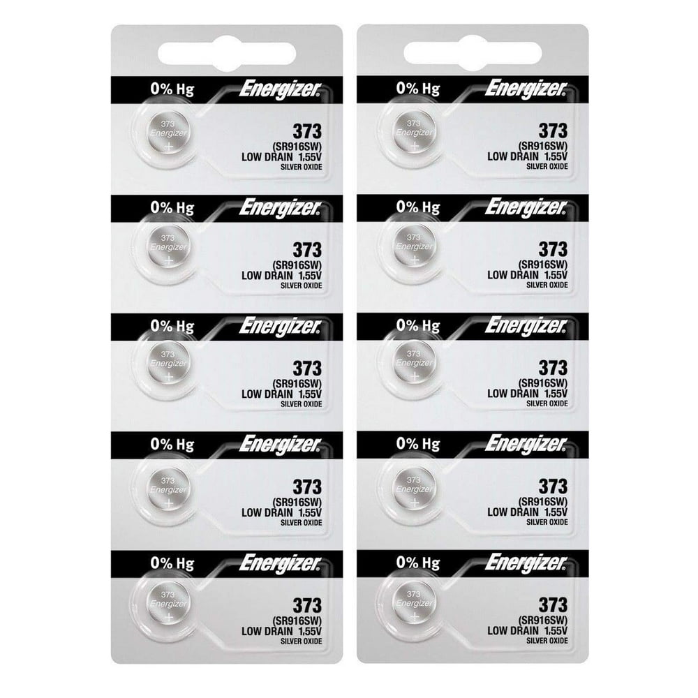 10 373 Energizer Watch Batteries SR916SW Battery Cell - Walmart.com ...