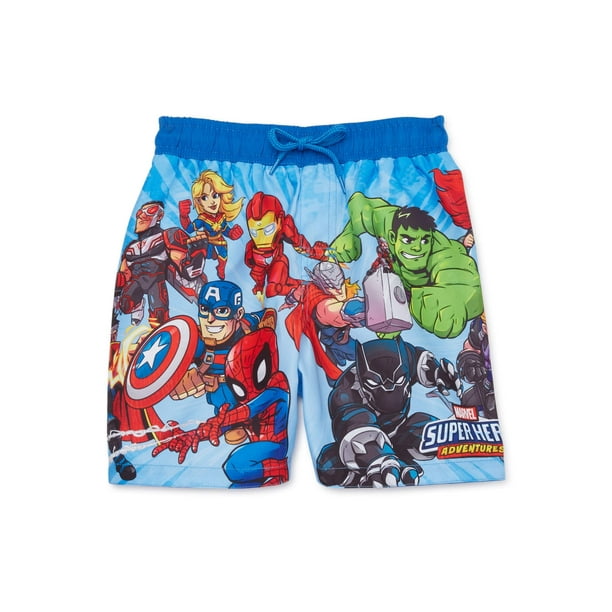 The Avengers - Marvel Avengers Baby Toddler Boy Swim Trunks - Walmart ...