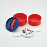 Round Hello Kitty Lunch Box, 16.9 fl oz (500 ml), with Fork and Two ...