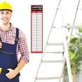 Ladder Inspection Labels Stickers 8.5x2inch Red Safety Inspection Tags ...