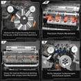 TAPDRA V8 Motor Engine Building Block Toy for Creative Construction ...