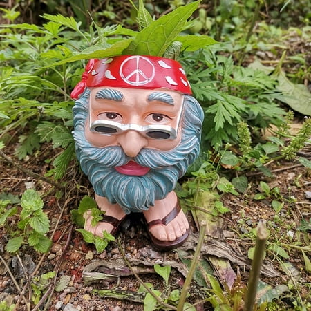 Face Planting Sculpture Garden Statue Artificial Flower Pot Garden ...