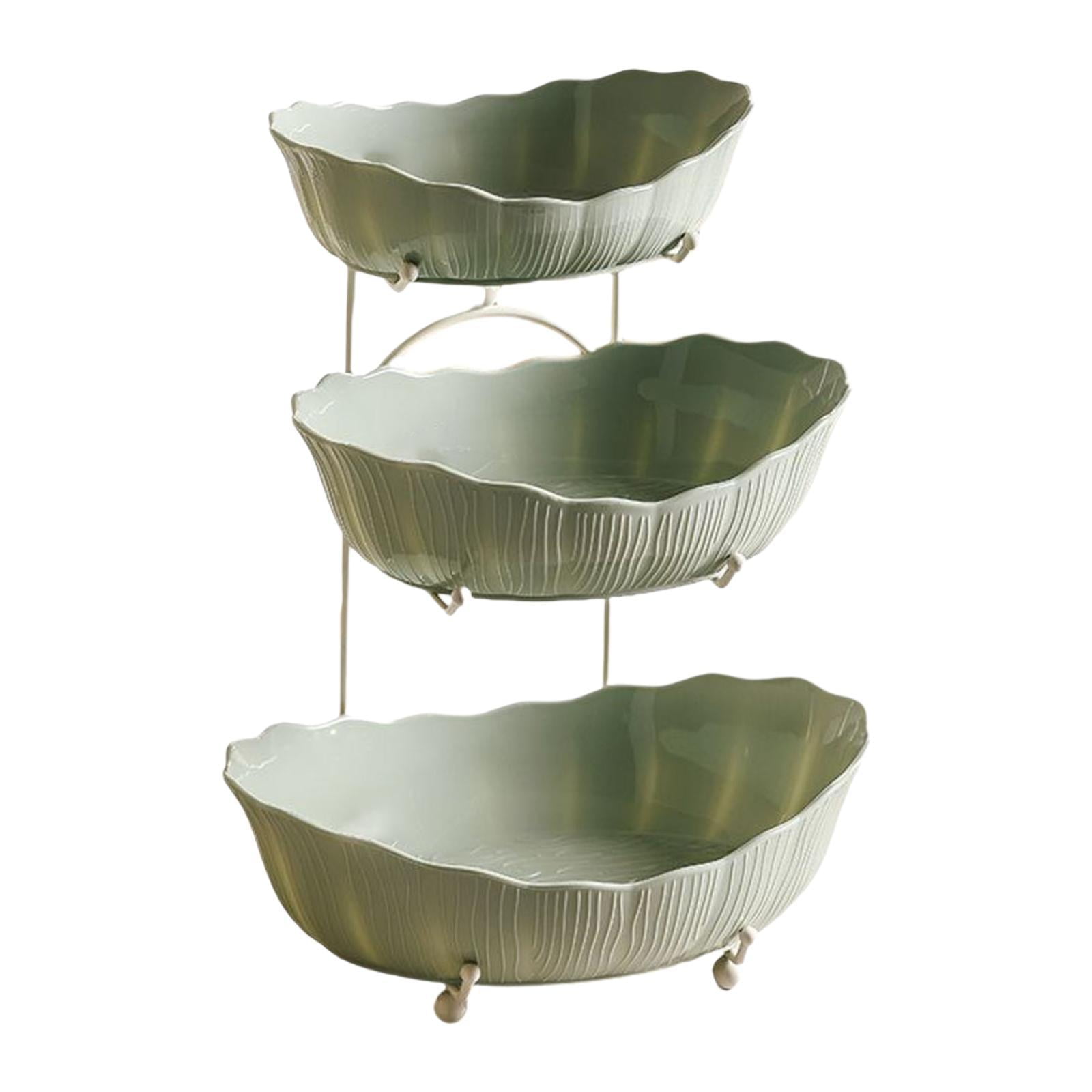 Click here for Veasfak Tiered Fruit Bowl Basket Serving Tray Brea... prices