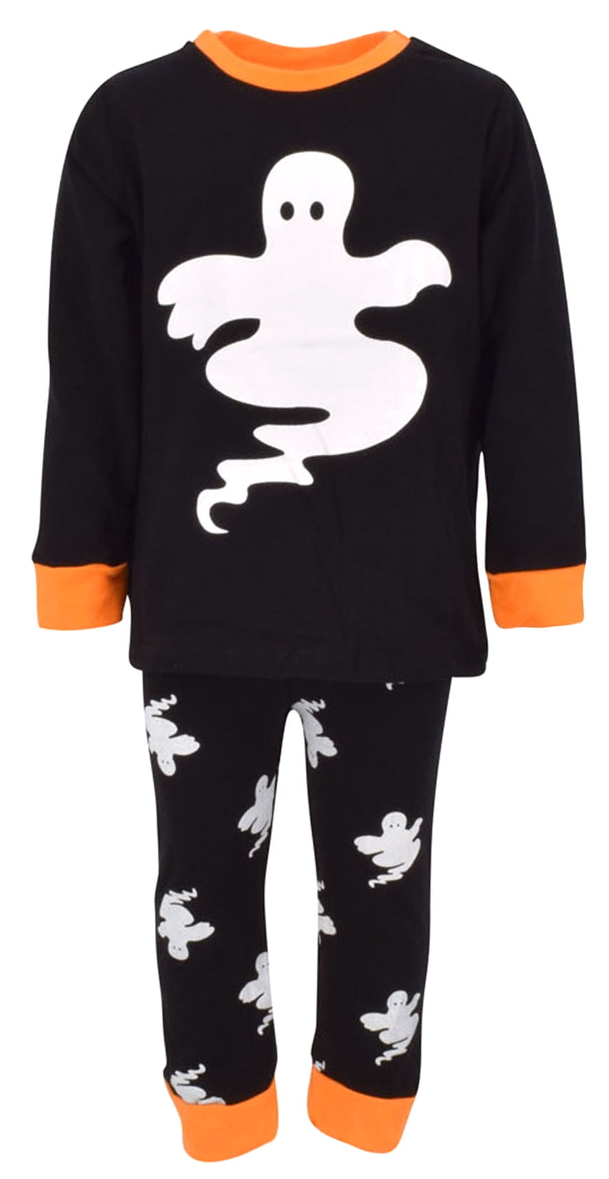 Unique Baby Girls 2-Piece Halloween Ghost Pajama Set (7) - Walmart.com