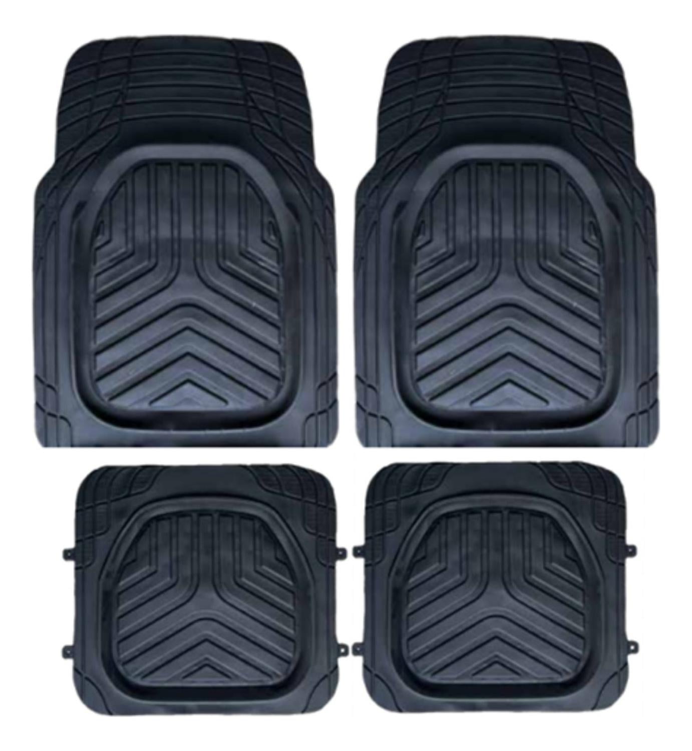 Tapete 5pzas Para Auto Tipo Charola Uso Rudo De Hule Varezee negro ...