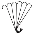 6Pcs Rustic Black Metal Plant Brackets for Outdoor and Indoor Hanging ...