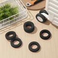 Set of 8 Black Silicone Luggage Wheel Protectors Nonslip Covers for ...