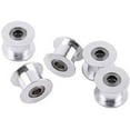 Gt2 Idler Pulley 10mm, 5 Pcs Toothless Bore 5mm Aluminum Aloy Timing ...