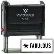Vivid Stamp Estimate Only Self Inking Rubber Stamp (Red Ink) - Large ...