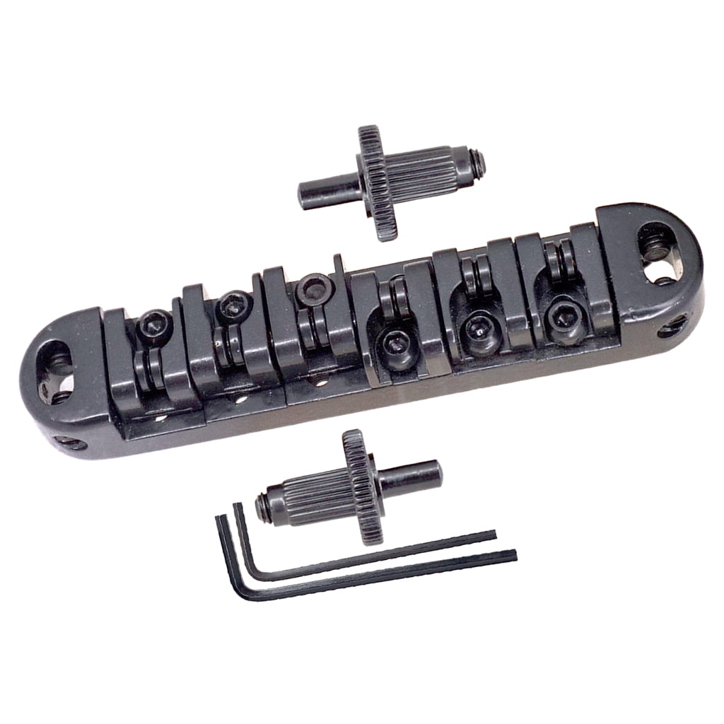 Electric Guitar Roller Saddle Bridge with Screws for Black - Walmart.com