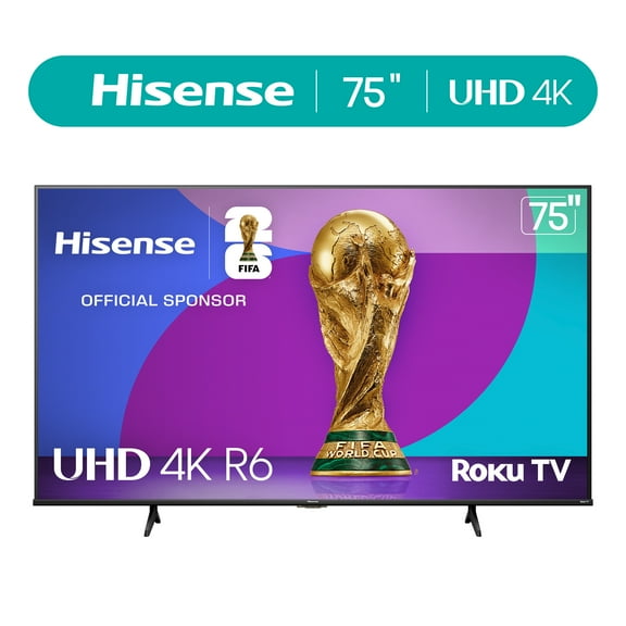 Hisense 85" Class 4K UHD LED LCD Roku Smart TV HDR R6 Series 85R6E4 - Walmart.com