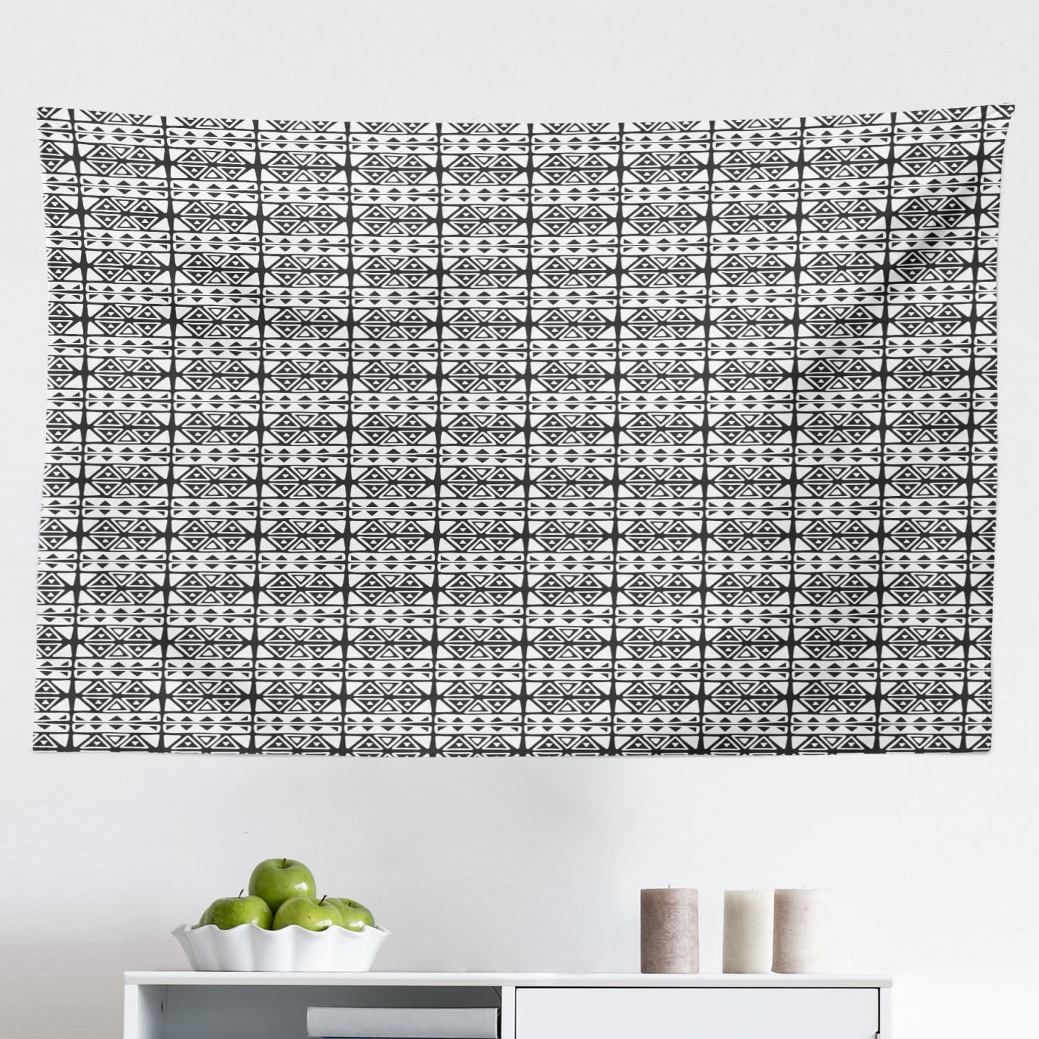 Animal Tapestry, Cartoon Animated Repeated Female Rat Girl Silhouettes ...
