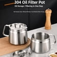 68oz 304 Stainless Steel Deep Fryer Pot with Basket & Strainer, Large ...