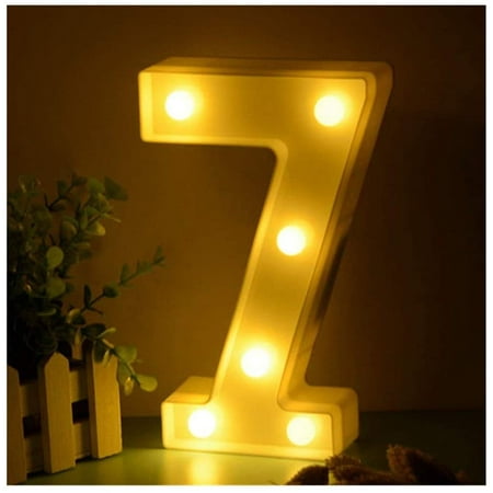 Lishi LED Numbers Lamp Number Illuminated Digits Warm White Lights ...