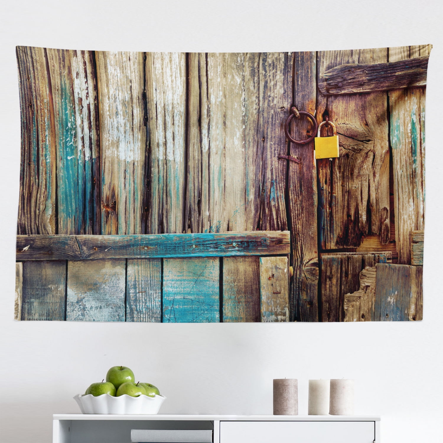 Rustic Tapestry, Photograph of Antique Knotted Pine Wood with Control ...