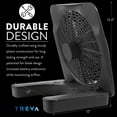 Treva 10 inch 2 Speed Portable Table Fan, Battery or Adapter Operated ...