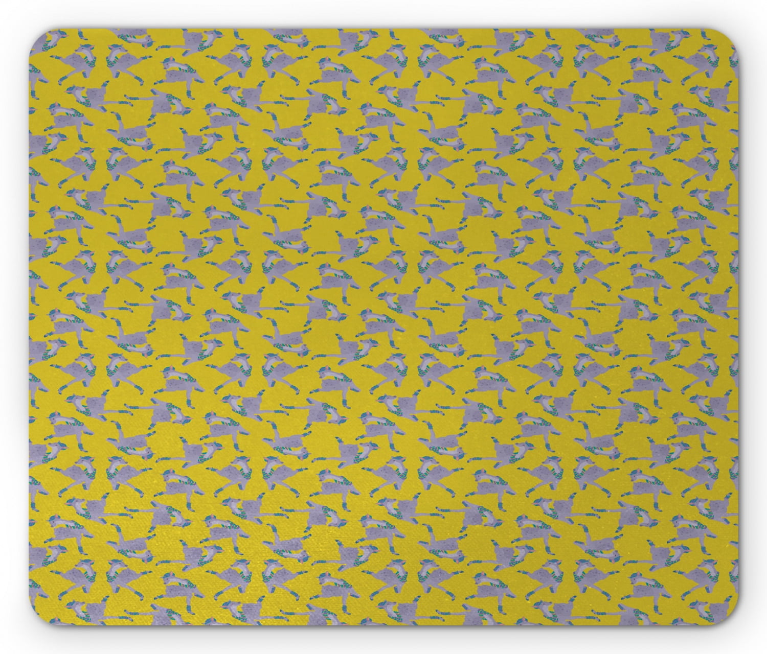 Antelope Mouse Pad, Pattern of Cartoon Style Animals Wildlife in Winter ...