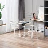 UBesGoo 3-Piece Apartment Dinette Set, Space-Saving Kitchen Table with ...