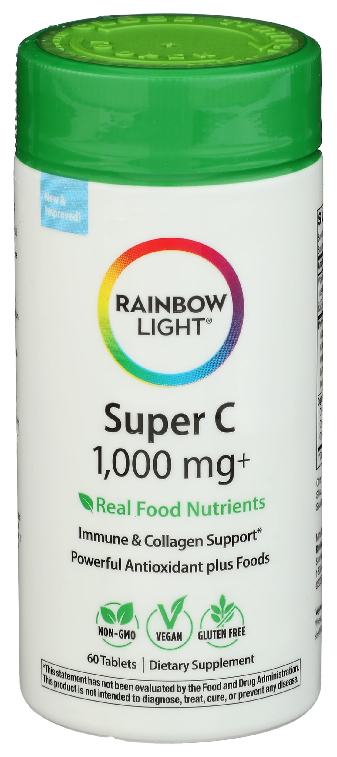 Suplemento Rainbow Light Super C 1000 mg 60 comprimidos | Walmart en línea