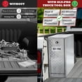 OLY-PRO Aluminum Truck Tool Box, Lockable Pickup Truck Bed Storage Box ...