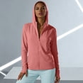 Cfrylhy Womens Hooded Sun Shirts Summer Long Sleeve Full Zip UPF 50 ...