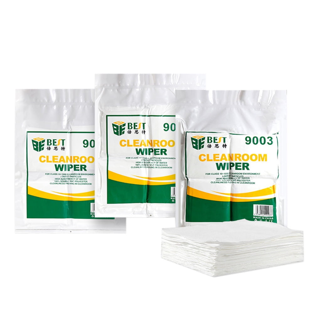 Tiyuyo 100PCS Cleanroom Wipers Microfiber Anti Static Non Dust Cloth ...