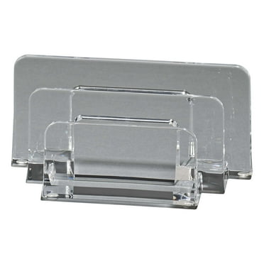 Kantek Clear Acrylic Mini Sorter, Two Sections, 6 X 4 X 4 inches ...