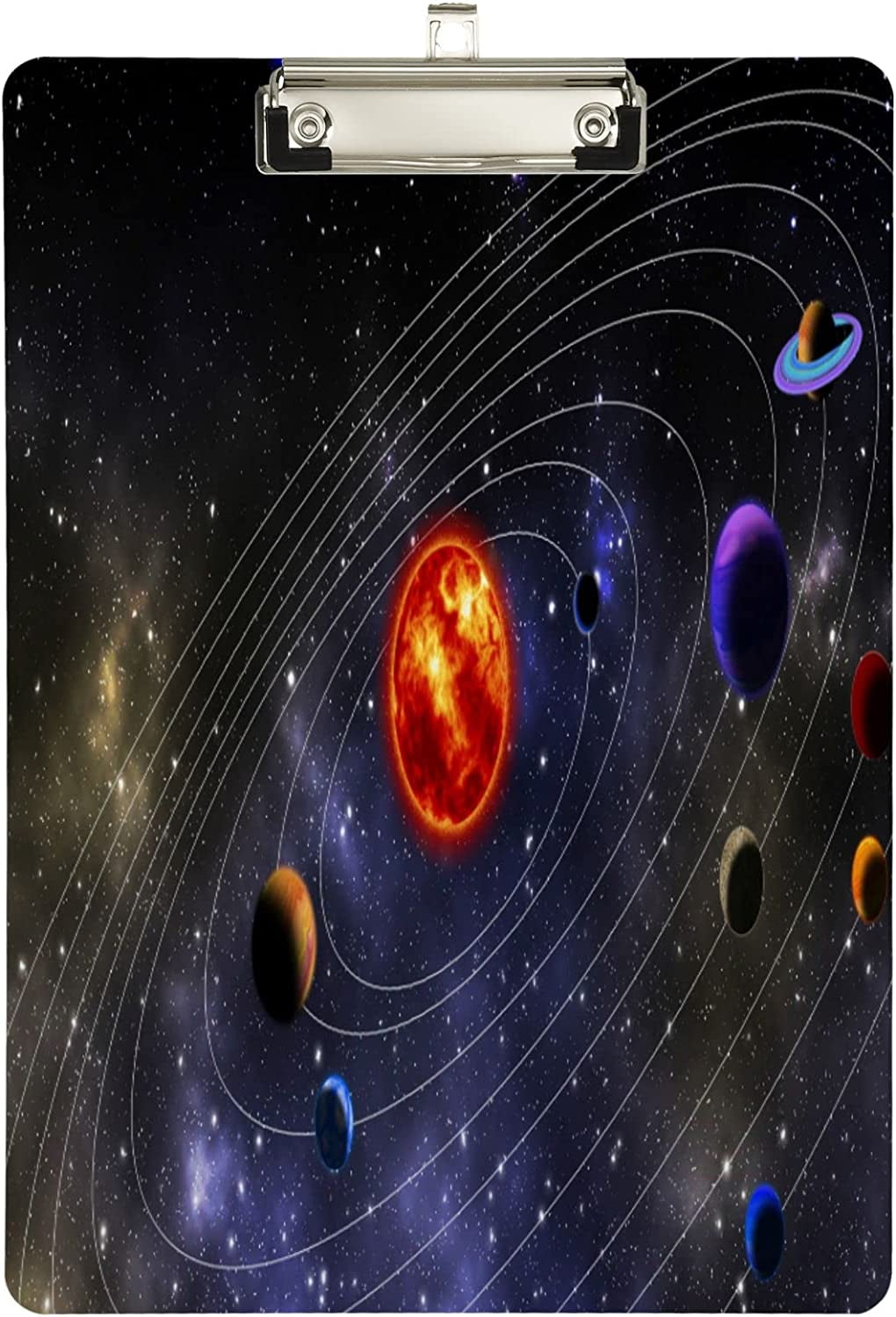FMSHPON Magic Solar System Planets Clipboard Hardboard Wood Nursing ...